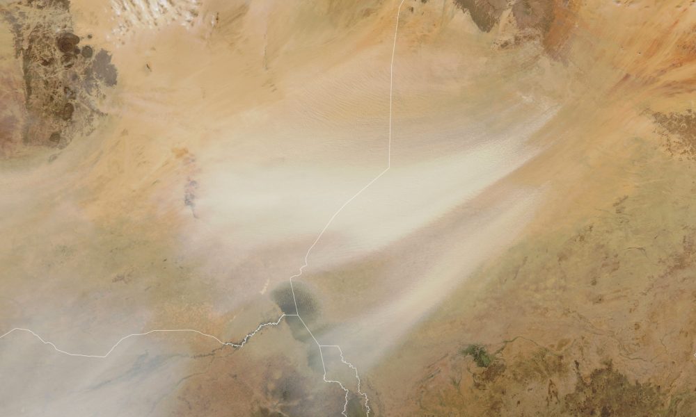 Dust streaming from the Bodélé Depression • Earth.com - Earth.com ...