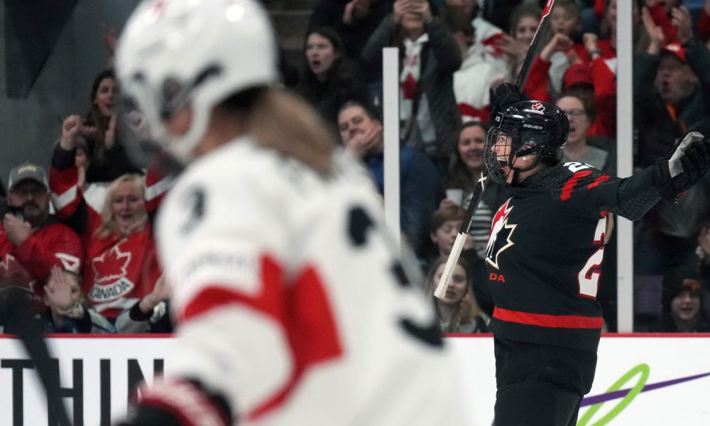 Natalie Spooner scores 1st goal as a mom in Canada's opening win at ...