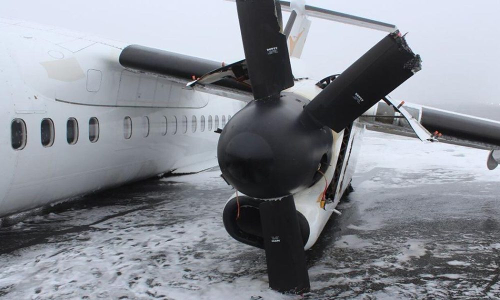 Blown tire blamed for causing passenger plane's landing gear to ...